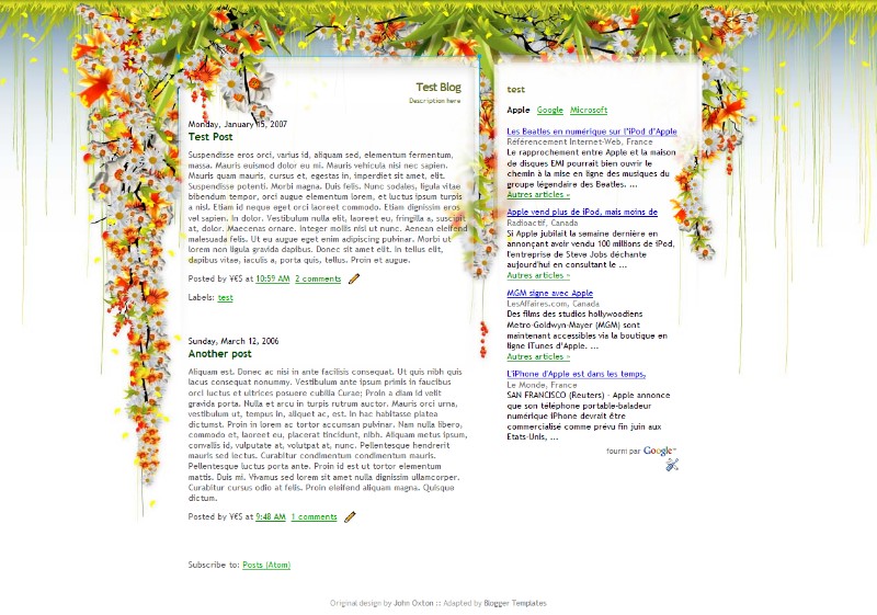 36 Fresh and Beautiful Free Blogger Templates - DzineBlog.com