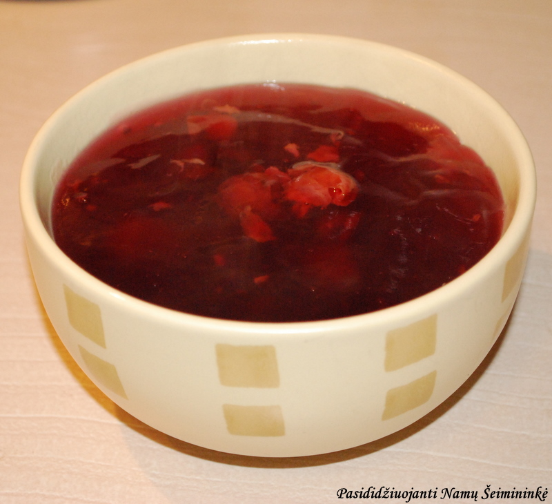 Vyšnių kisielius | Pasididžiuojanti Namų Šeimininkė