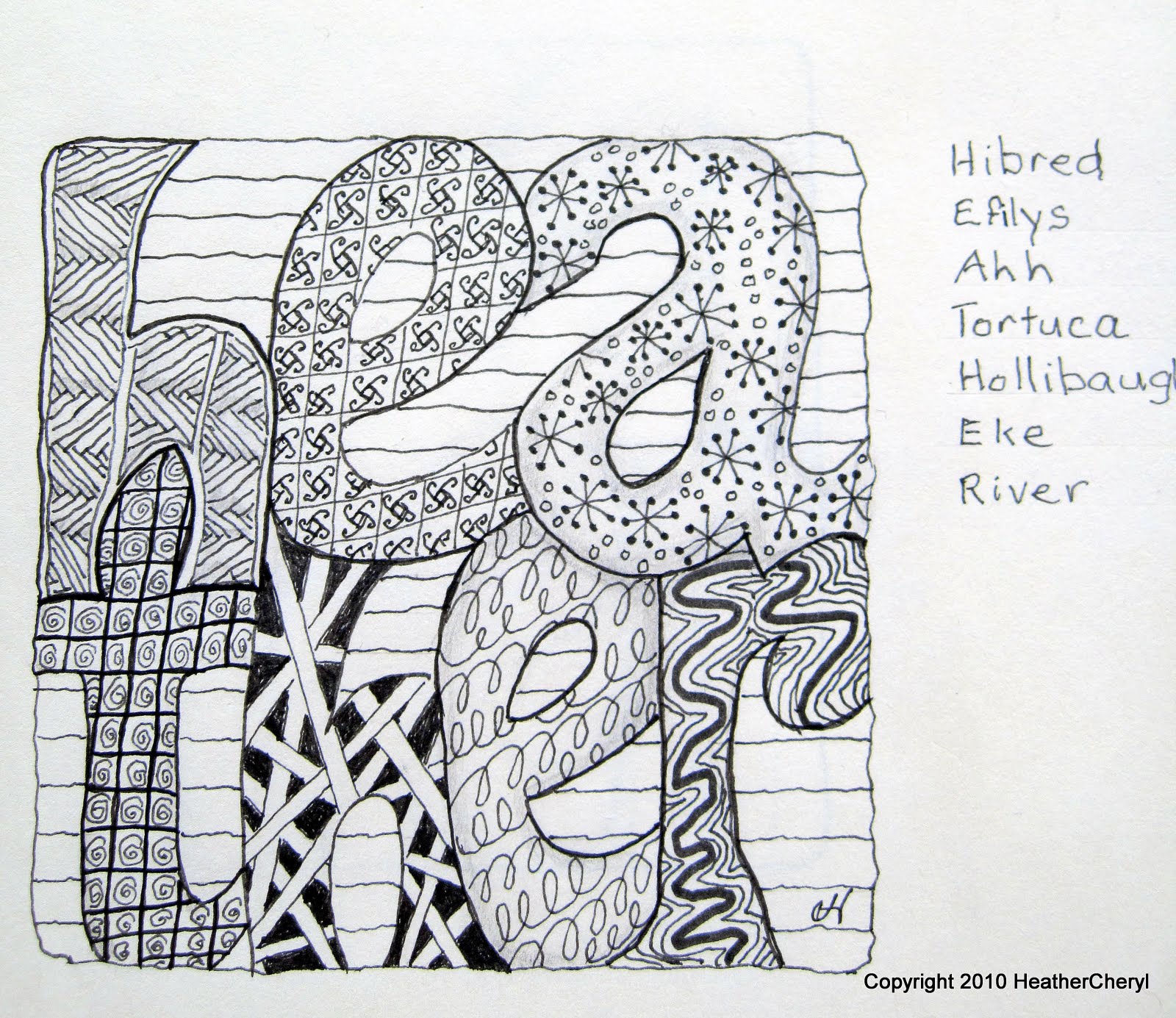 What Tangled Webs!: Tangle Your Name Challenge