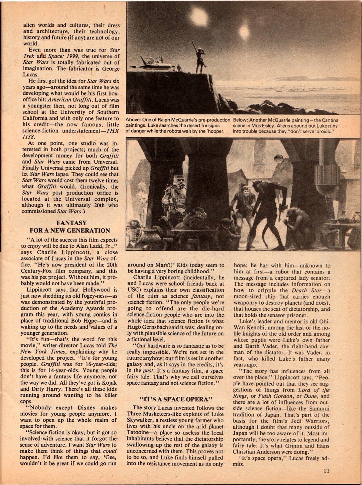 Behind The Scenes: Starlog Magazine 'Star Wars Preview' (1977)