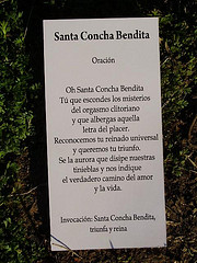 festejemos el feriadete rezándole a... Santa Concha Bendita
