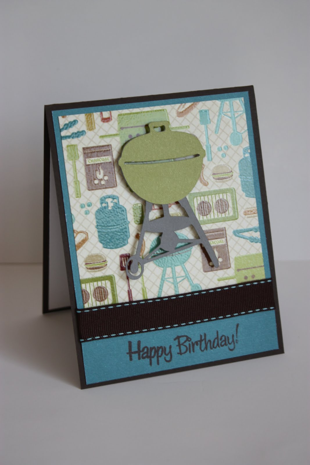 5M Creations: BBQ Birthday card