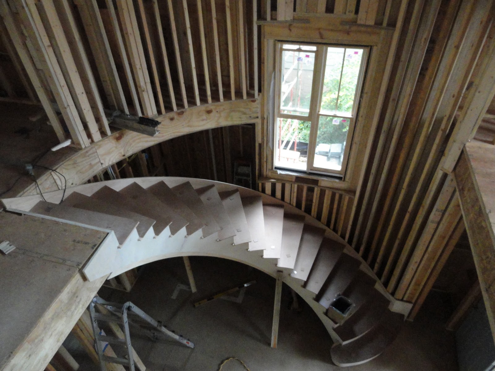 Chapman Architecture The Daulton House: Radius Staircase Installation