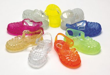 My life in shoes: Plastic sandals - 60's