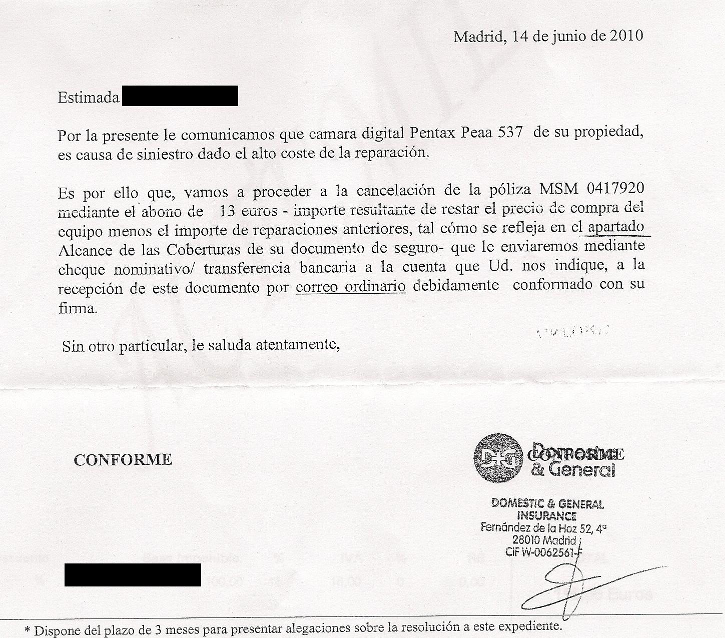 Formato de Carta de recibido para Descargar » Word Gratis