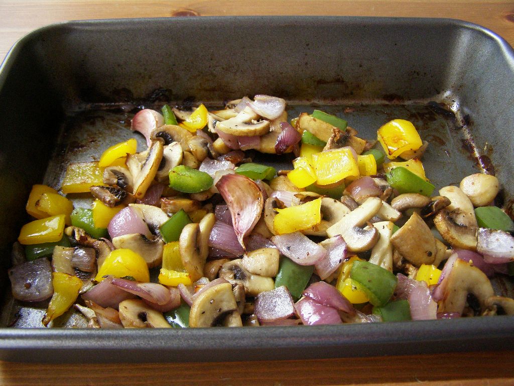 maple•spice: Roasted Vegetable Calzone with Creamy Pesto