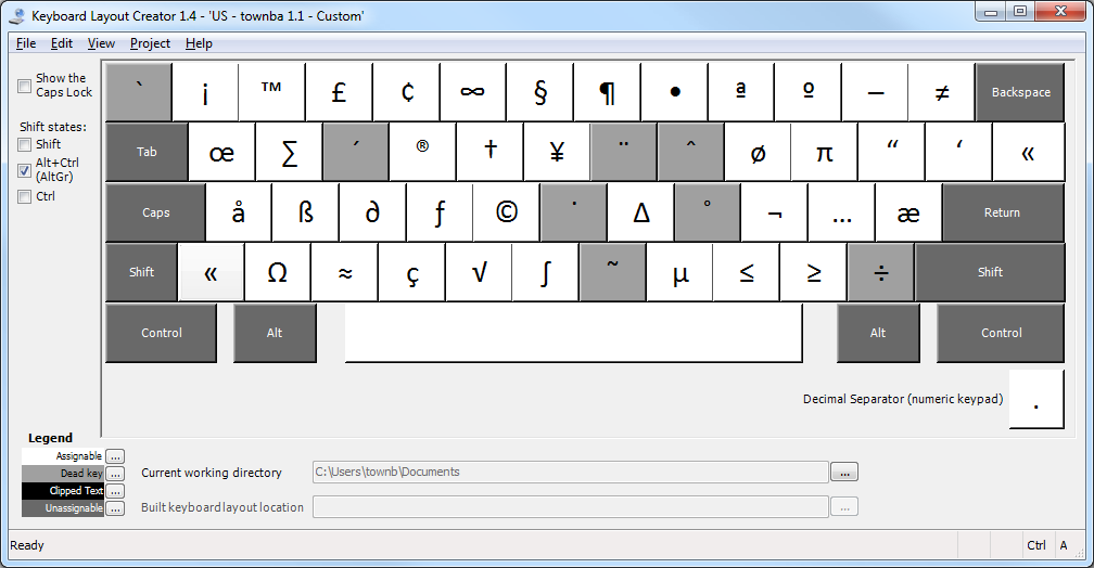 Brad Town’s Personal Blog: OS X keyboard layout for Windows