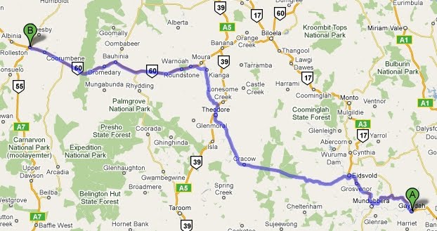 Tristan's Top End Darwin Adventure: Day 2 - Gayndah to Rolleston