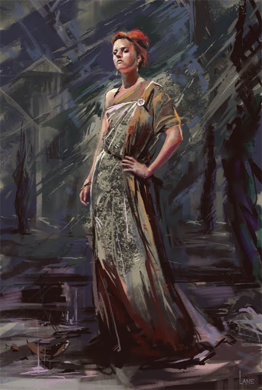 Lane Brown Art: Greek Lady