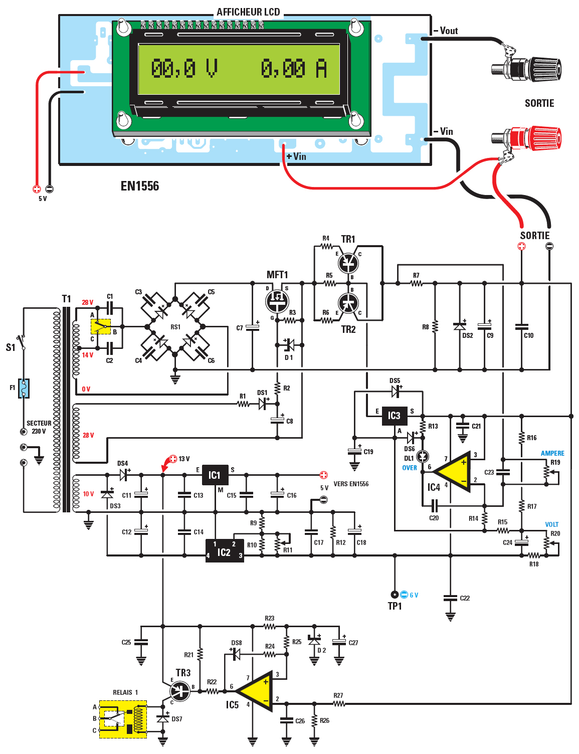 Schema alimentation variable laboratoire