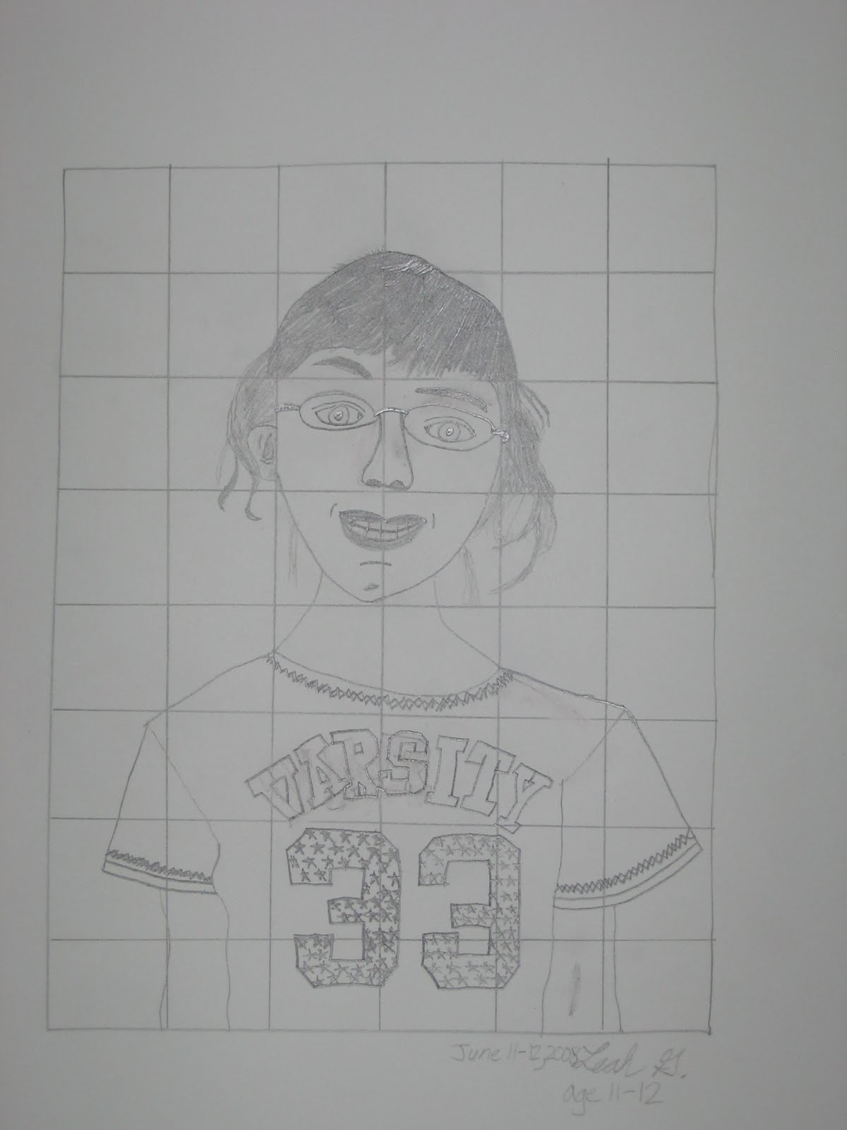Art Camp: Grid Self-Portrait