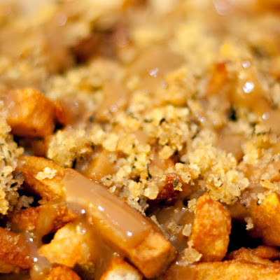 chips dressing and gravy: delicious.