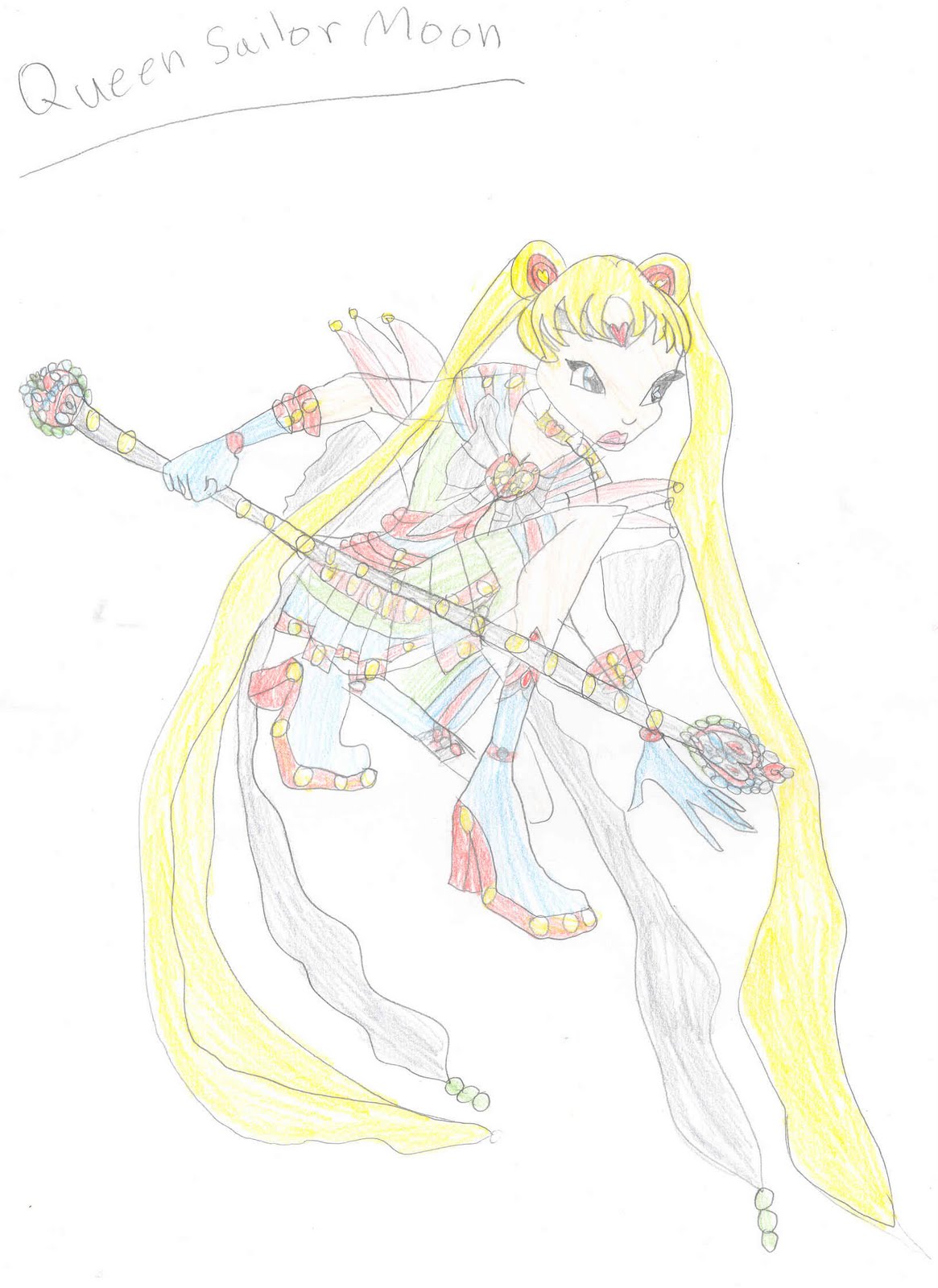 Sailor Moon Princess Coloring Pages (02) | Sailor Moon Coloring Pages