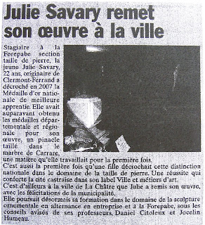 Julie Savary: PRESSE