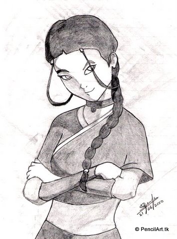 Pencil Art.tk - Pencil sketches - Vector graphics: Katara