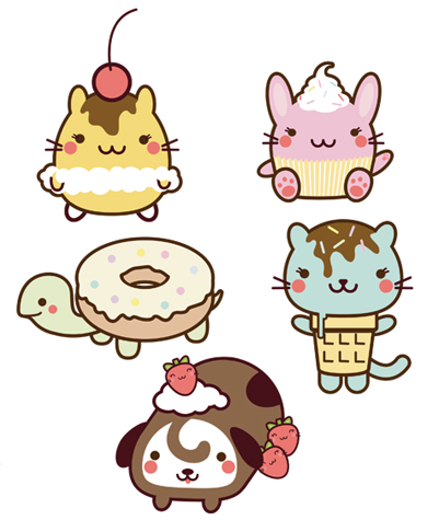 New 39+ Cute Kawaii Food And Animals