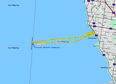 Peter's kitesurfing blog: A cross wind tour to Fawkner Beacon across ...