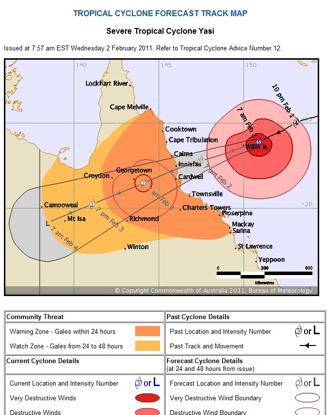 Peter Campbell's blog: Tropical cyclone Yasi - Australia's worst cyclone?