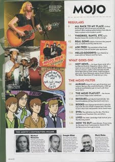 Main Task- Music Magazine: Research Contents Page 2: MOJO