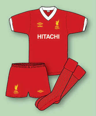 LIVERPOOL FOOTBALL SHIRT HISTORY: Liverpool Kit 1976–77 to 1981–82