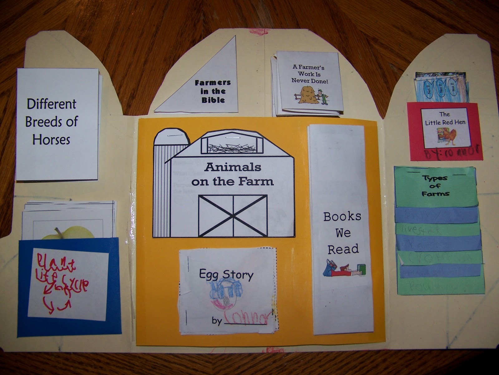 This Side UP: Finally--our Farm Lapbooks!