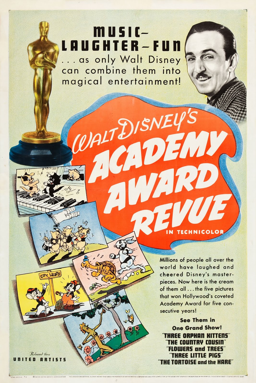 Filmic Light - Snow White Archive: Walt Disney's Academy Award Revue Poster
