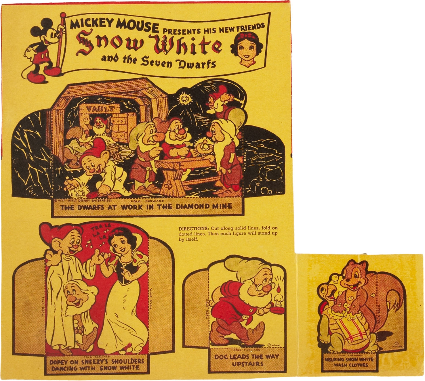 Filmic Light - Snow White Archive: Snow White Post Toasties Cut-Outs