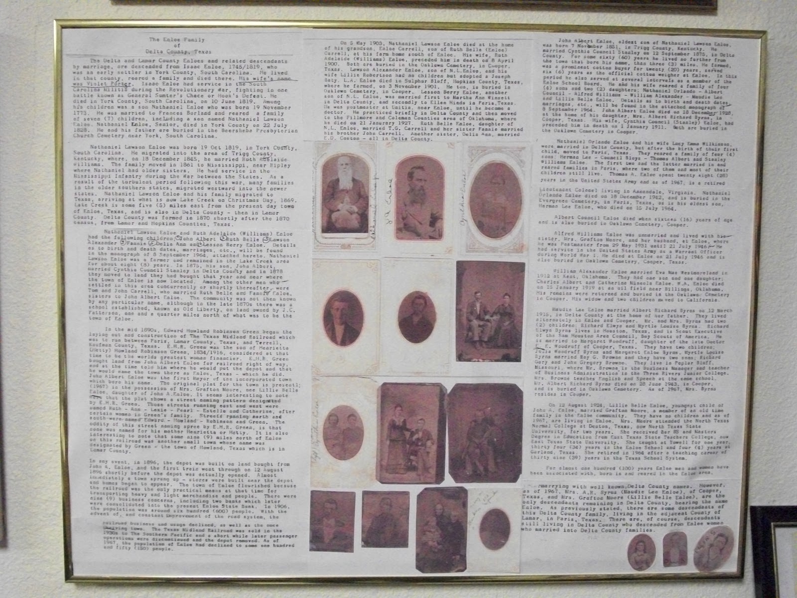 Enloe Museum: January 2011