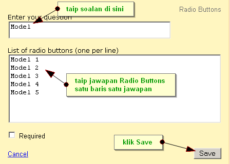Borang Online Dalam Pos Blog |Tutorial Blogger Blogspot