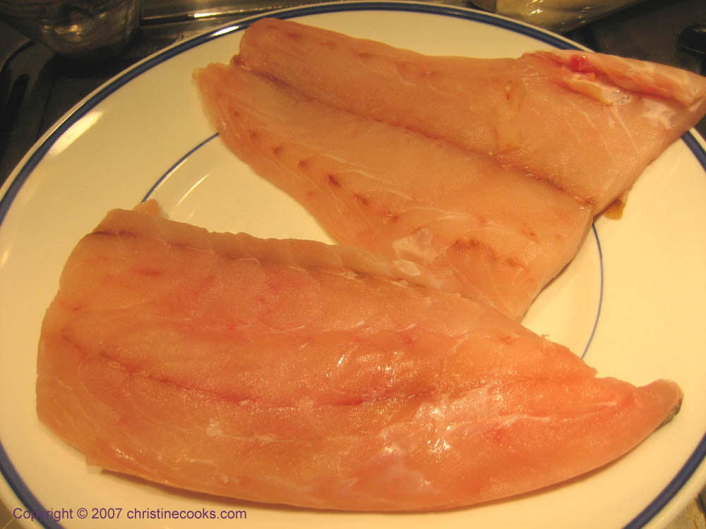 Christine Cooks: Pan Seared, Oven Roasted Freshwater Bass with Meyer ...