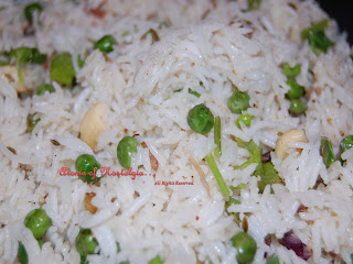 Aroma of Nostalgia...: Green peas pulao