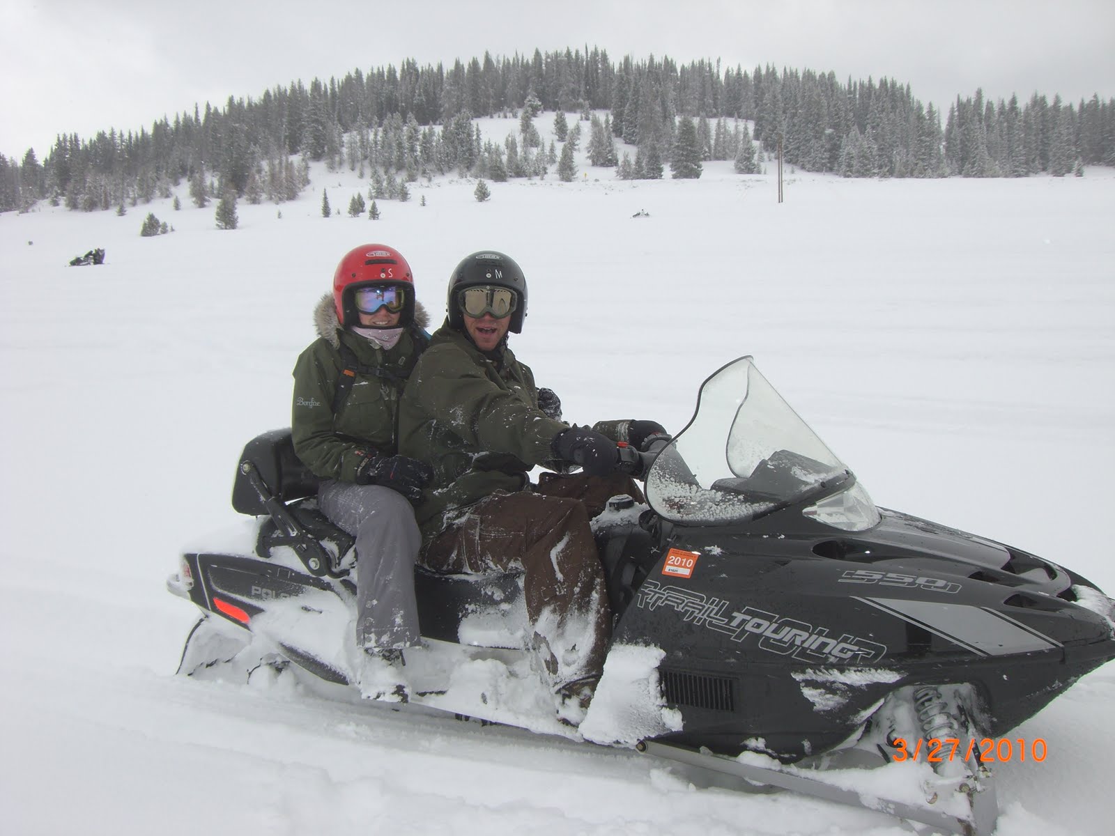 Come On Along: 3-27-10 Snowmobiling Rabbit Ears Pass