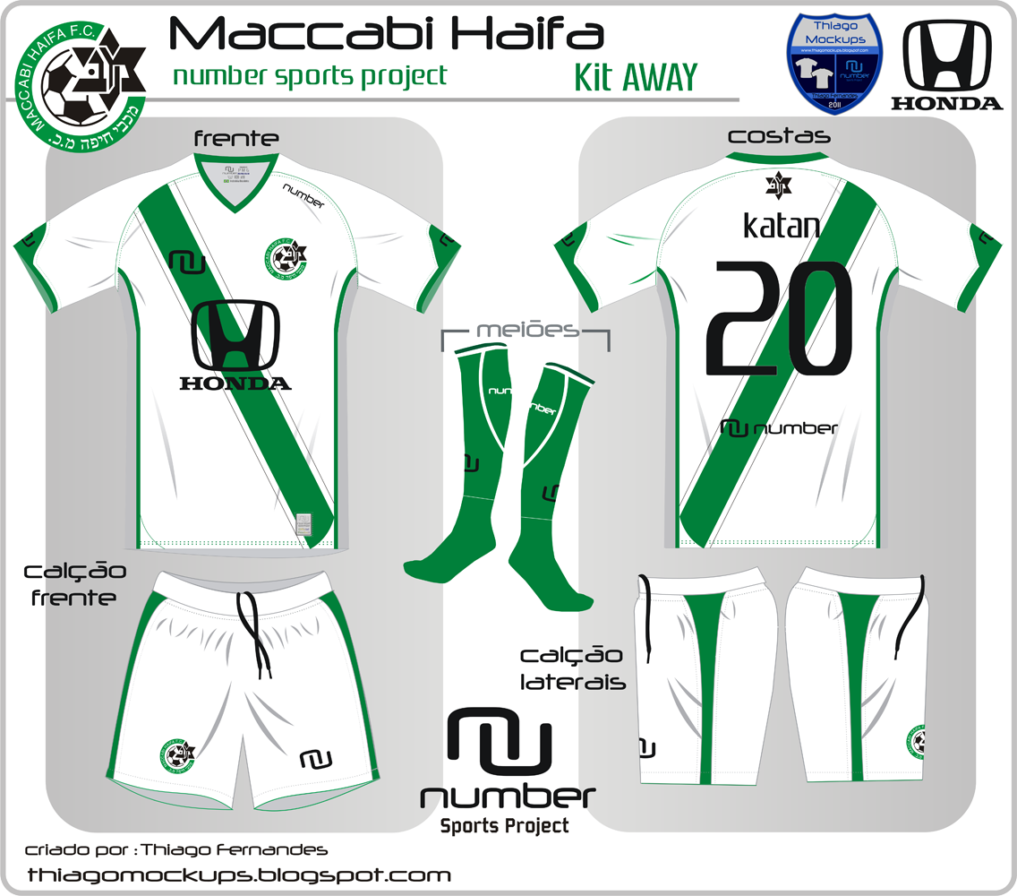 Thiago Mockups: Maccabi Haifa/ISR - Number