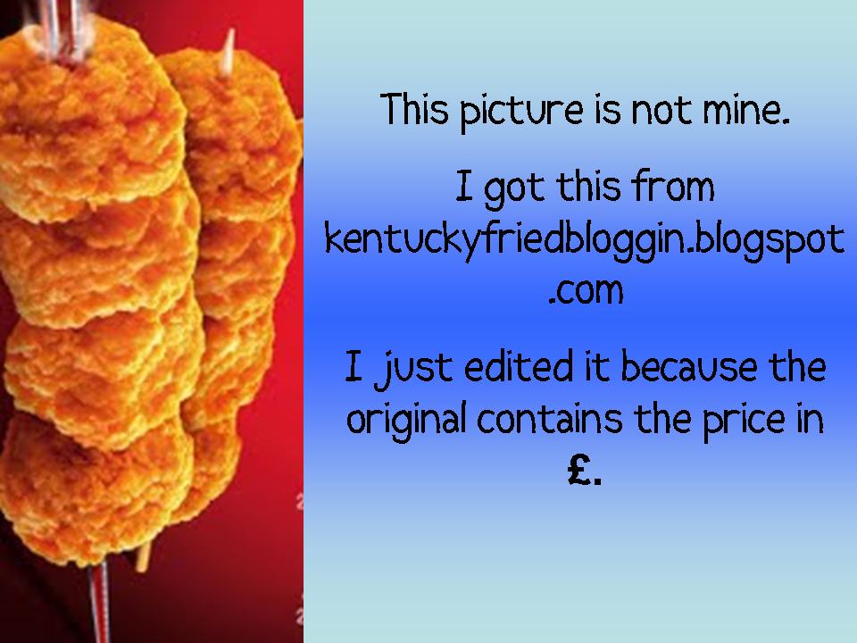 eat all you can: kfc barbeque rods - a new way of eating fried chicken