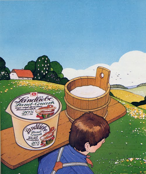 Sandra Eterovic: German food advertising illustrations from the 1980's