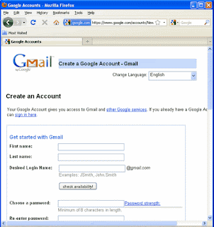 Create an account in Gmail | Internet Online