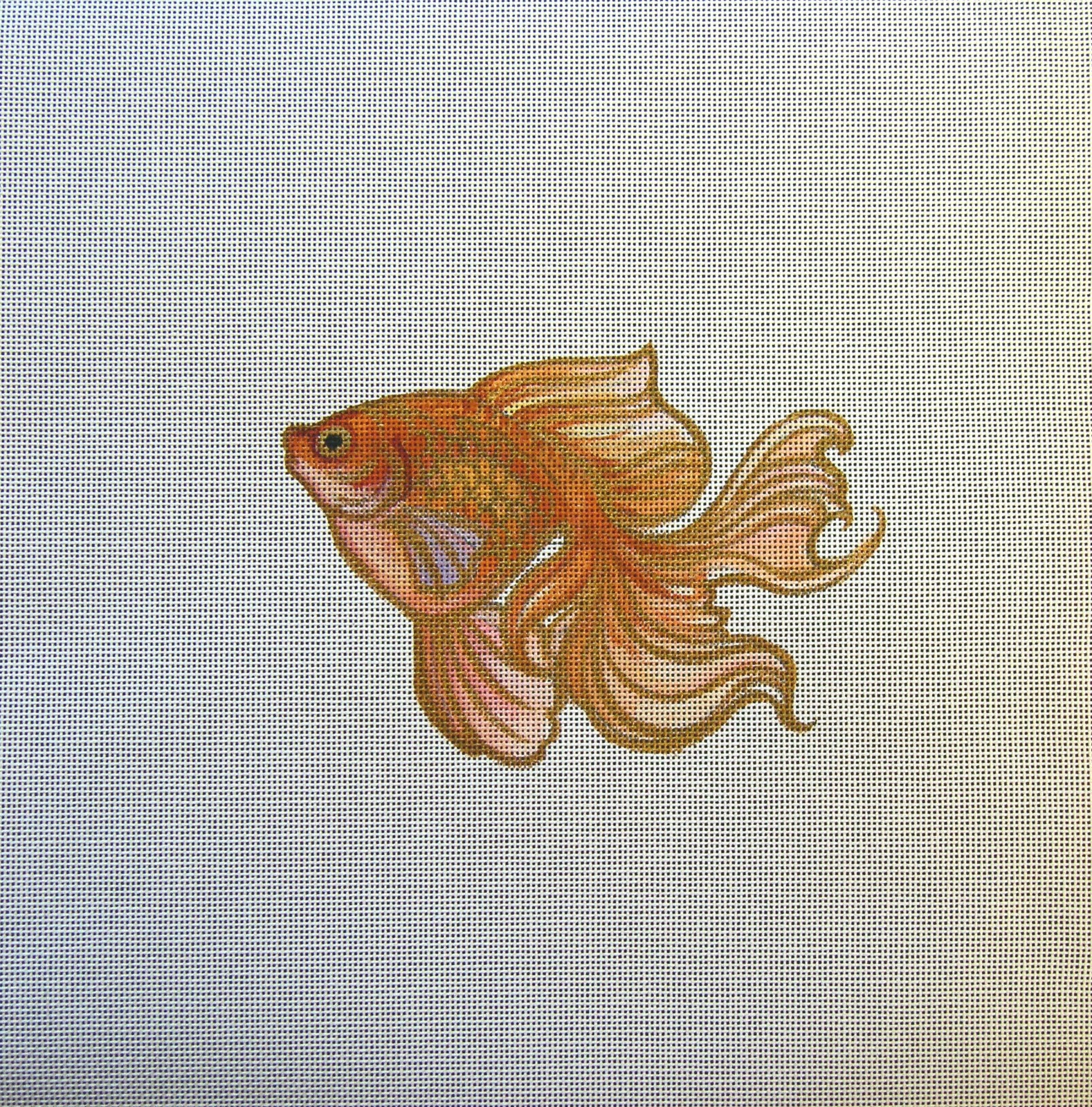 Annie's Current Paintings: Goldfish Needlepoint Canvases