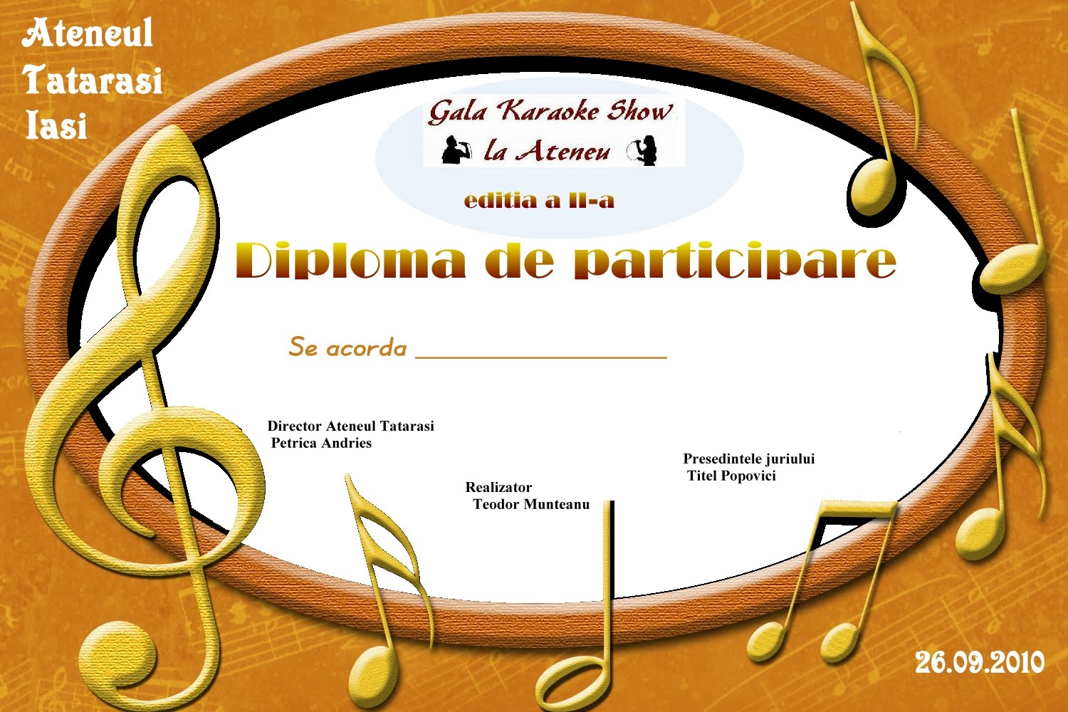 Karaoke Show la Ateneu: Gala Karaoke Show la Ateneu , editia a II -a