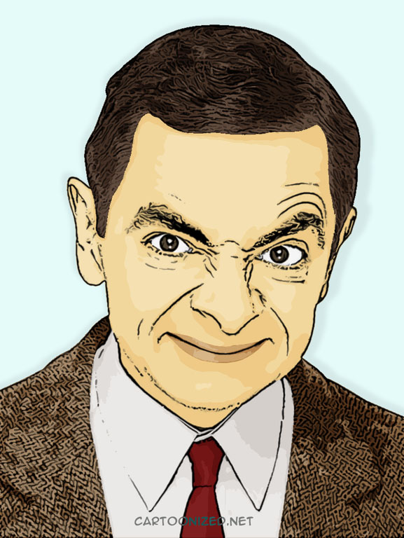 Cartoon Picture of Rowan Atkinson