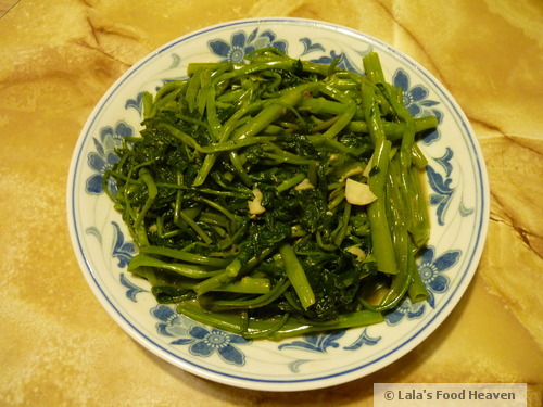 Lala’s Food Heaven: Ong Choy with preserved Bean Curd Sauce