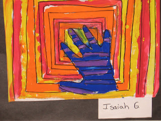 Lines, Dots, and Doodles: Warm and Cool Color Hands, 3rd Grade