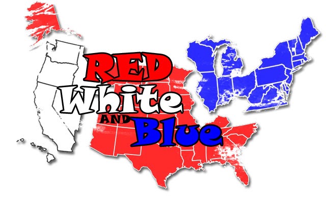 Why do I code with this guy?: Red, White, And Blue Logo