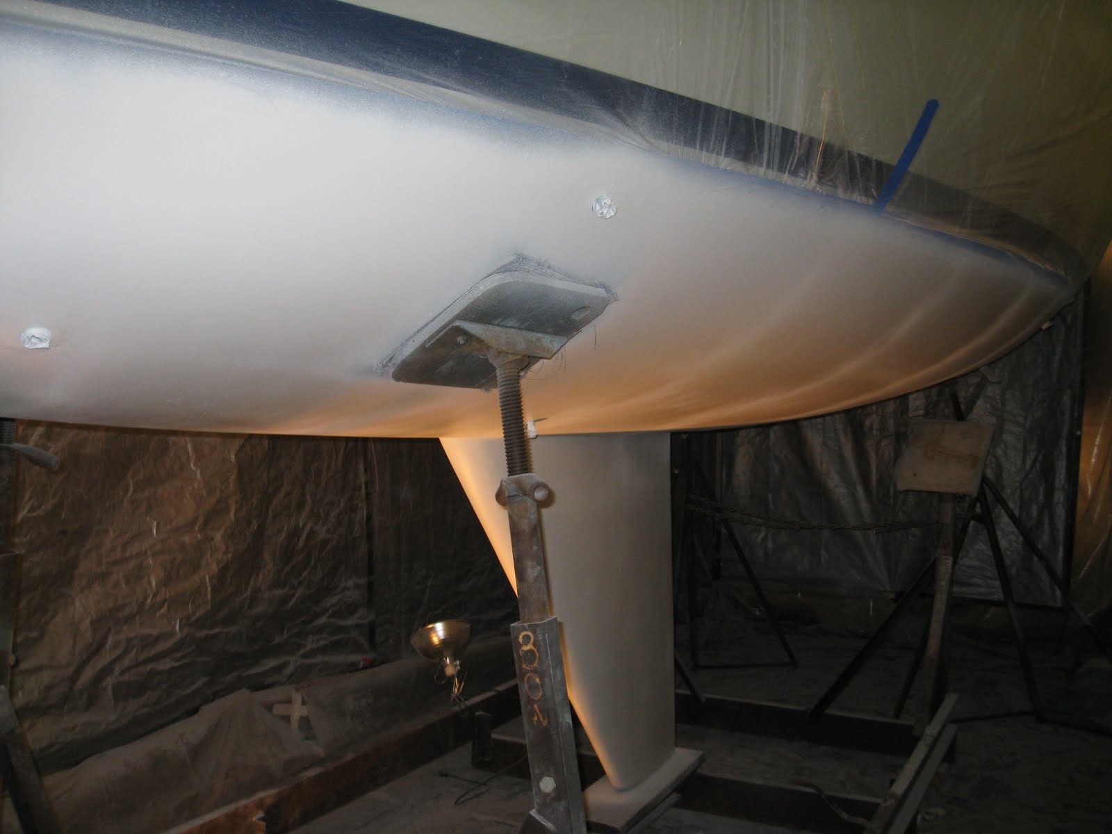 HULLABALOO - J/30 HULL #443: FAIRING COMPLETE - ON TO THE BARRIER COAT!