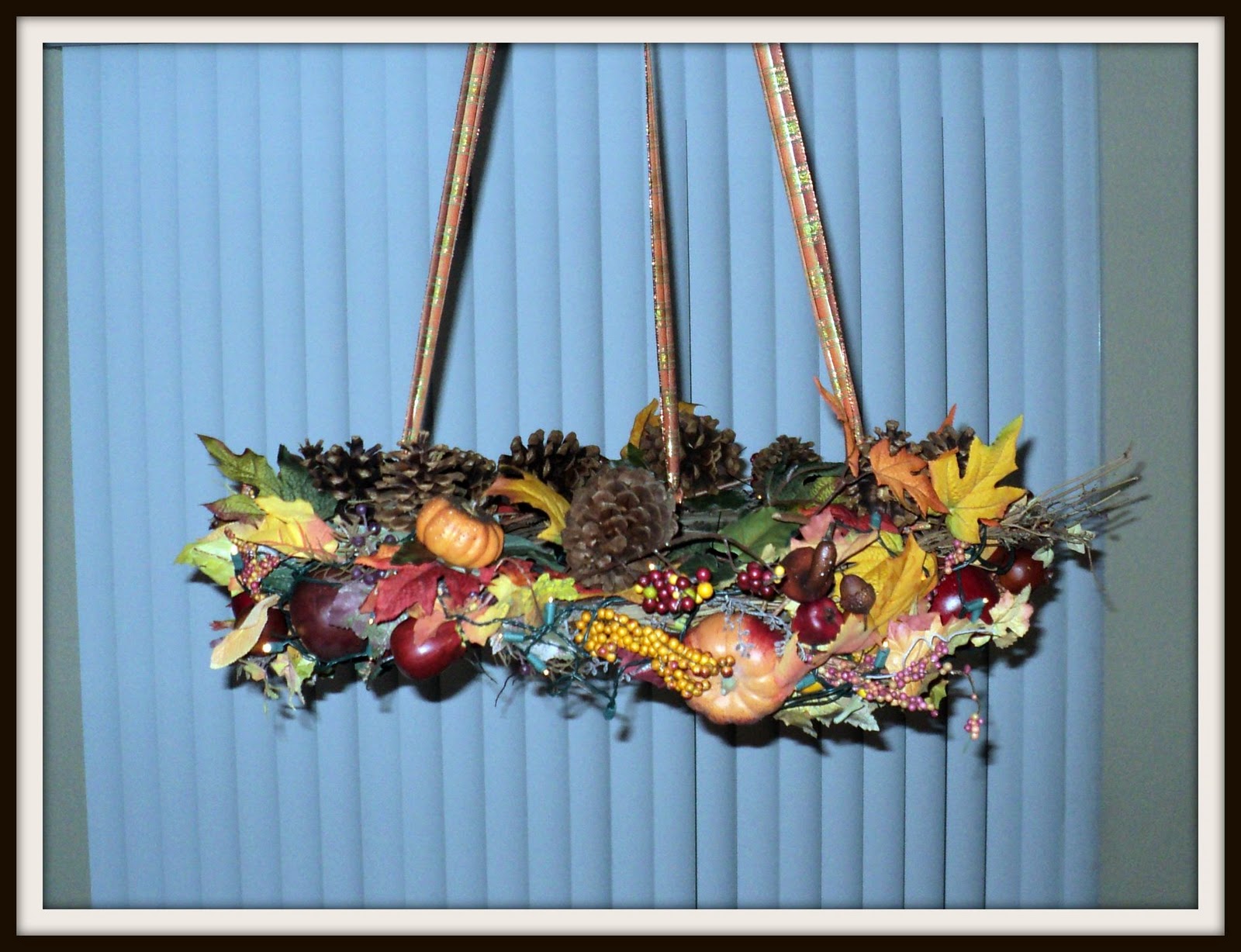 Crafty Girls Workshop...: Fall Chandelier~