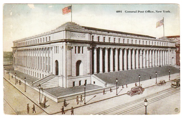 The Paper Collector: General Post Office, N.Y.C., c. 1920s