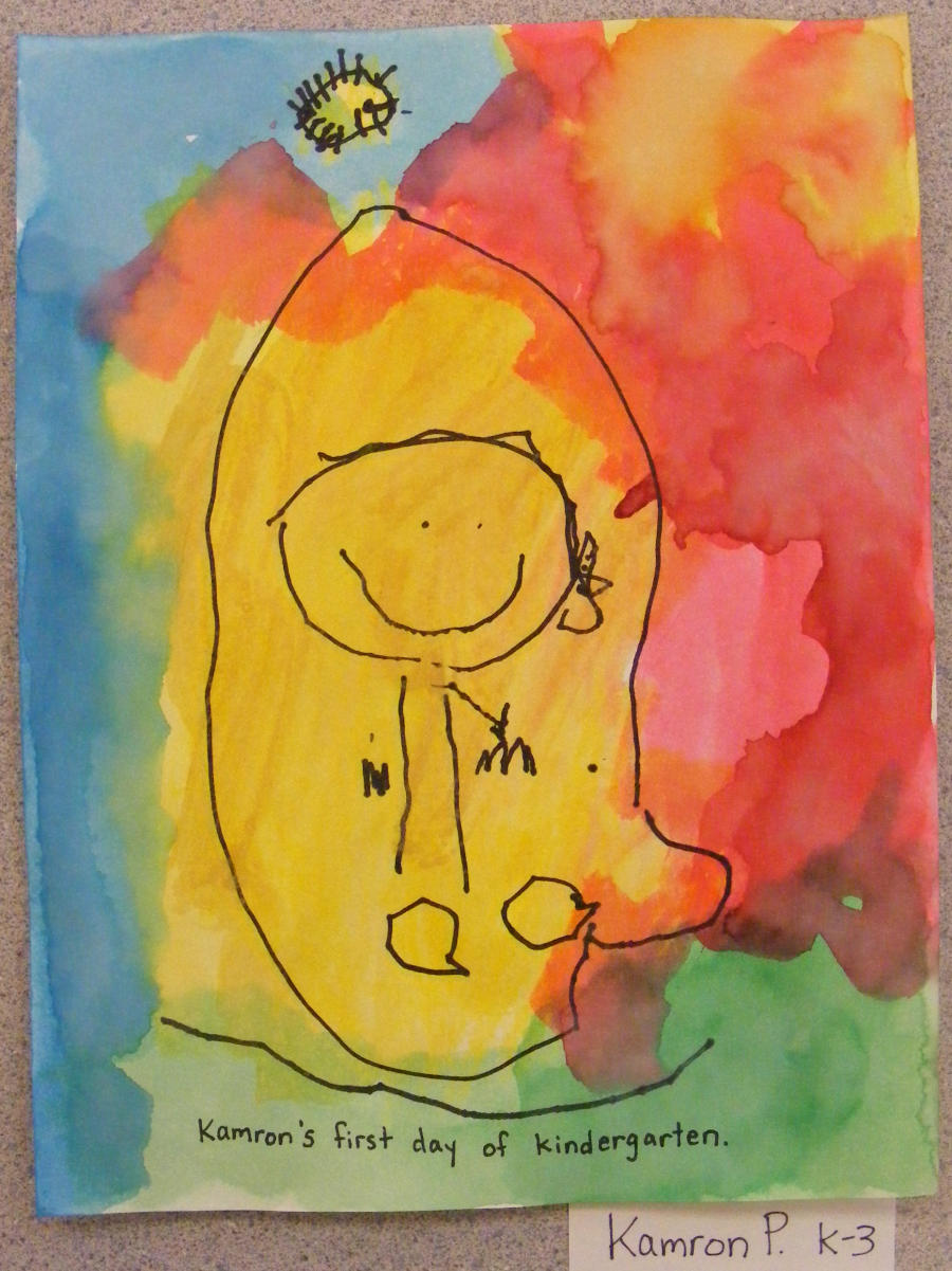 Suffield Elementary Art Blog!: Kindergarten First Day of School Paintings