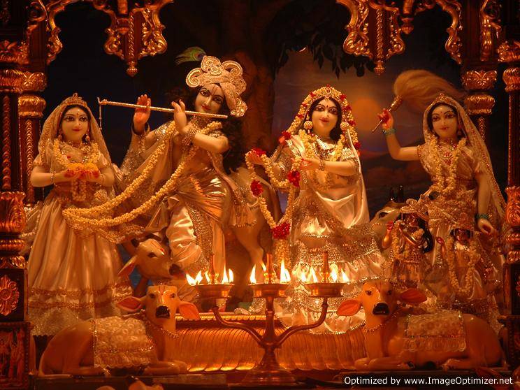 Krsna: Deity Darshan - Diwali