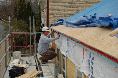 335 Maplewood Ave Renovation: Build out roof overhang