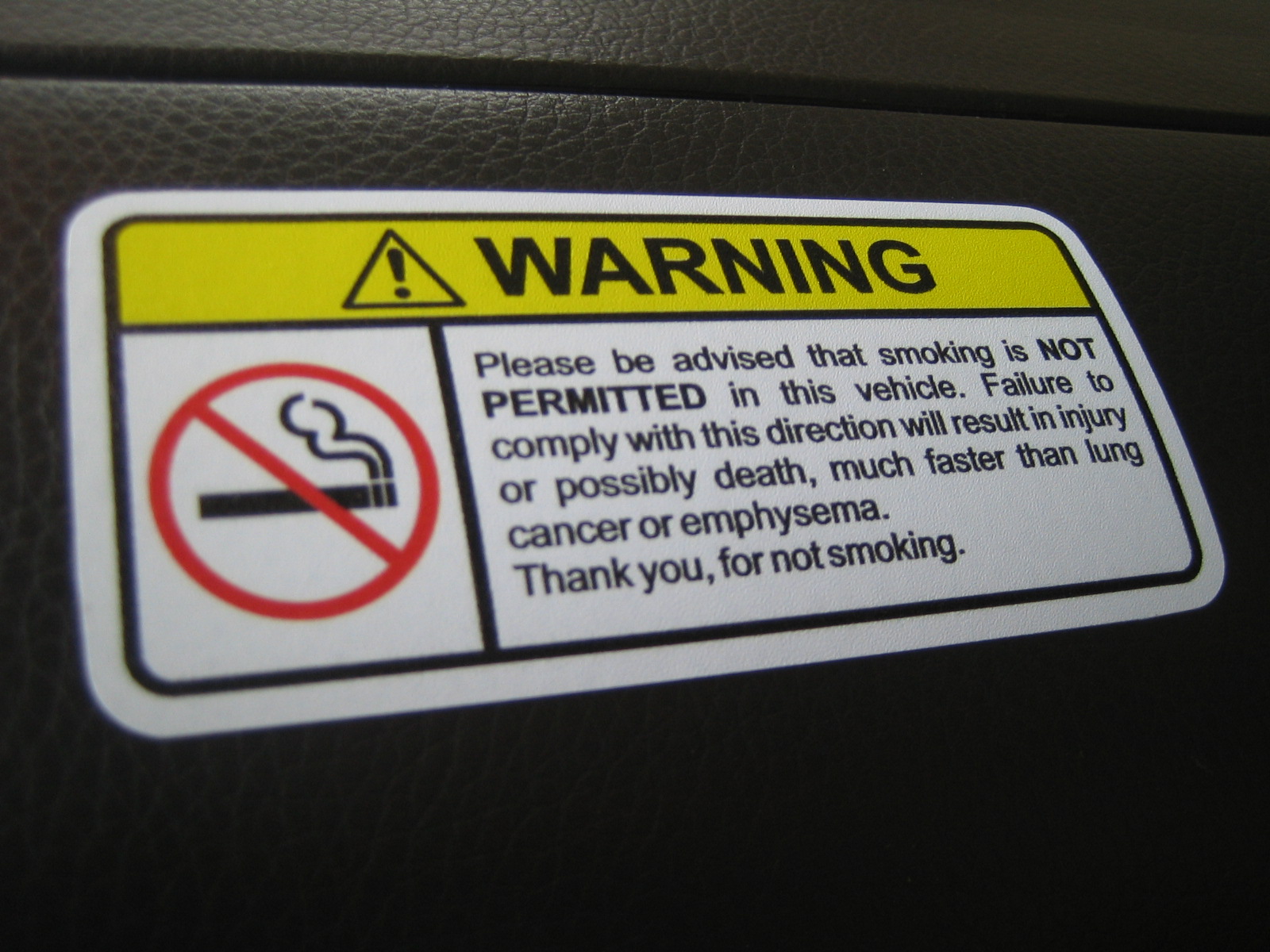JDMdecals Garage: FWD-028 Funny Warning Decal - 4K-C