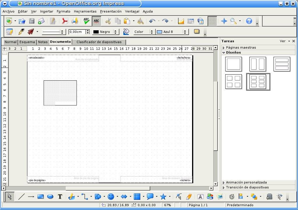OpenOffice Impress: Opciones de visualización en OpenOffice Impress